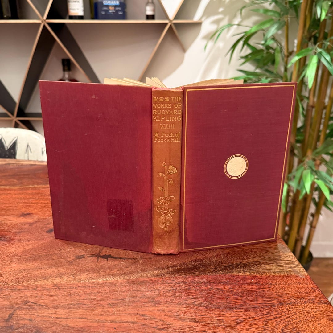 Antique C. 1912 the Works of Rudyard Kipling XXIII Pack of Pook's Hill ...