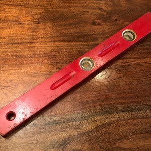 Antique Mayes Red Wooden Level / Vintage Carpenter's Tool - Etsy