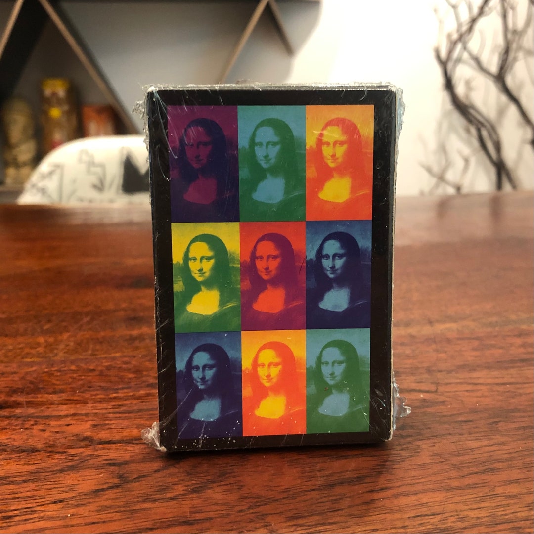 Vintage the Louvre Paris Souvenir Mona Lisa Pop Art Painting Playing ...