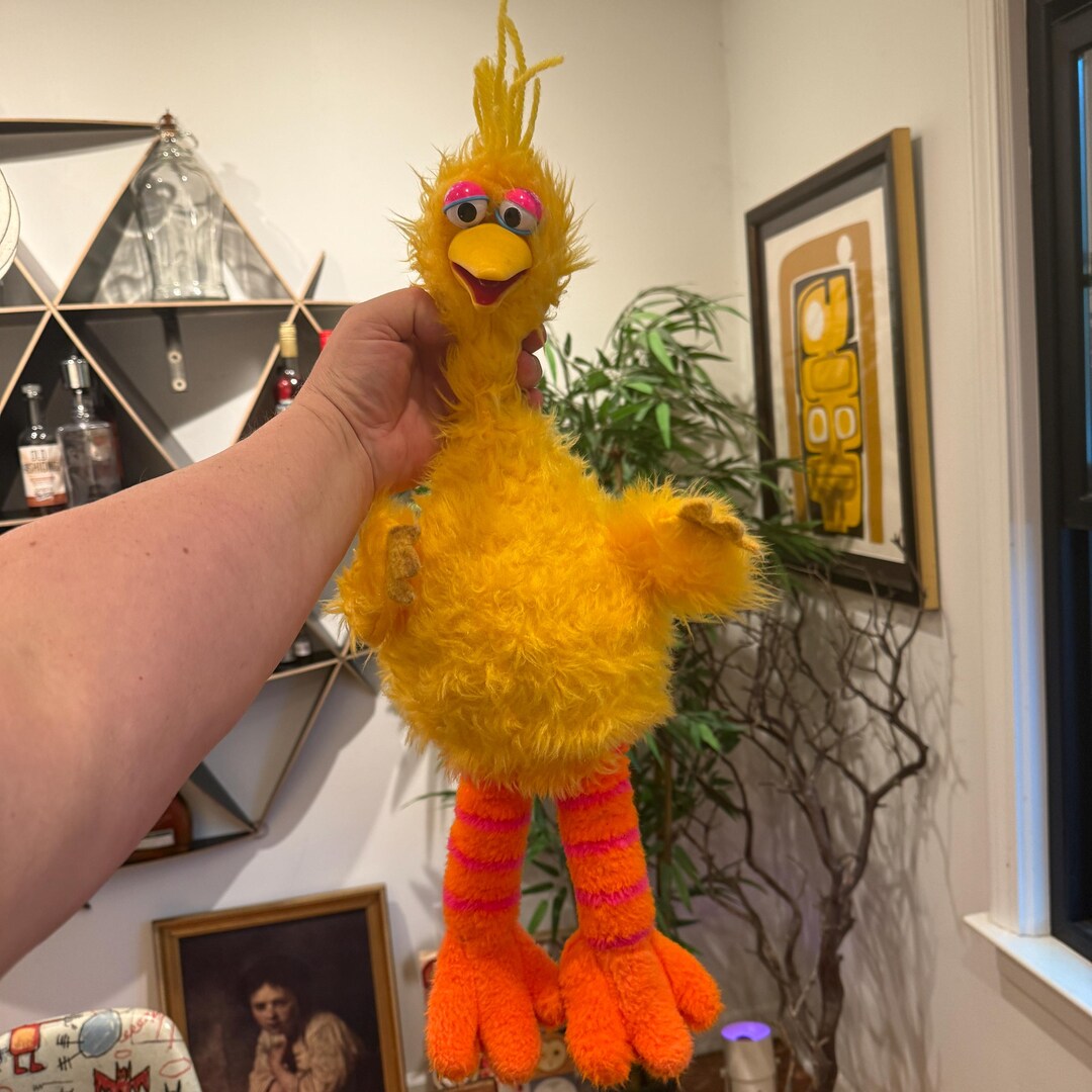 Vintage C. 1980 Big Bird Voice Box 20" Tall Stuffed Animal Toy From the ...