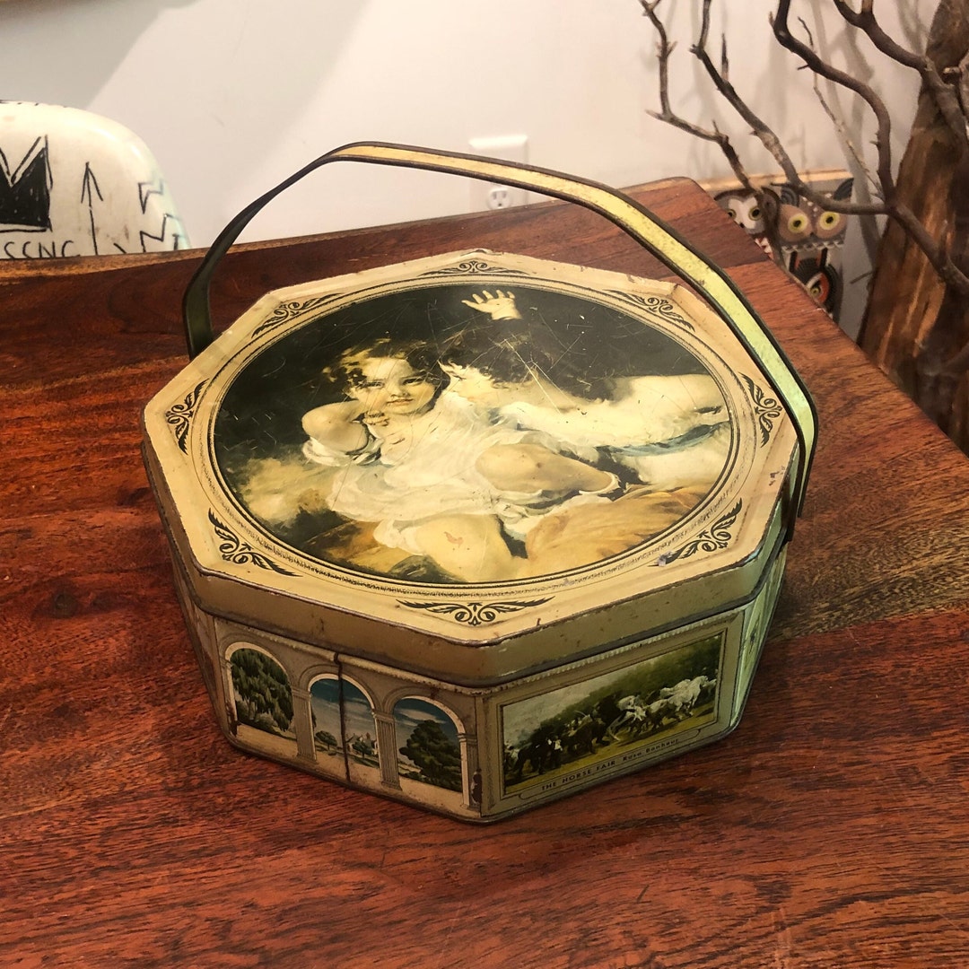 Antique 1920's Sunshine Buscuit Masterpiece Painting Series Metal ...