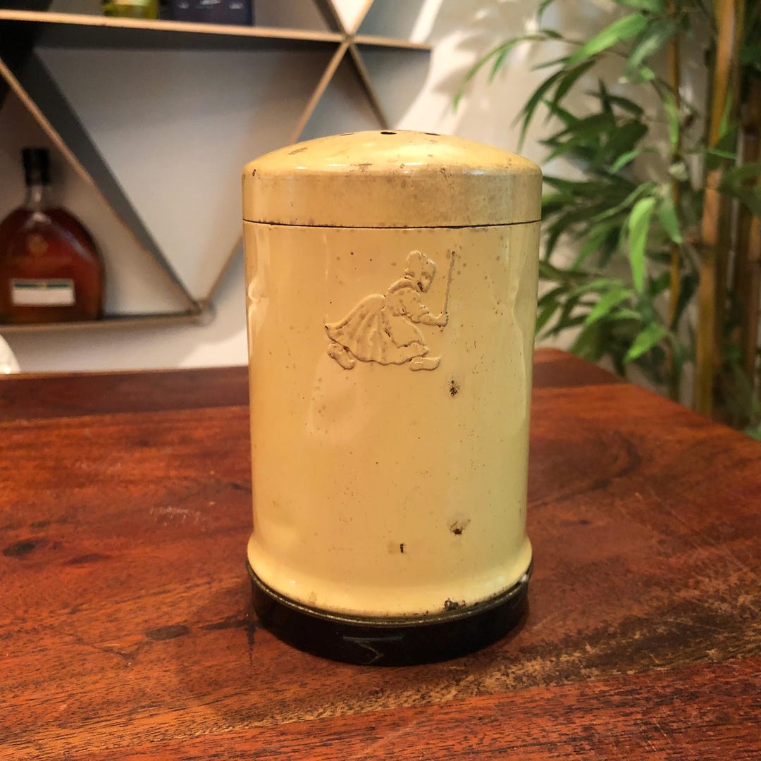 Vintage 1930's 1940's Art Deco Old Dutch Powder Cleanser Dispenser Tin ...