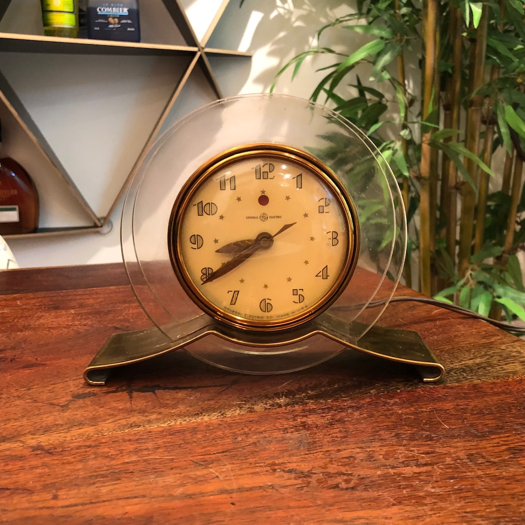 Antique 1940's Art Deco General Electric Brass & Acrylic the Rapture ...