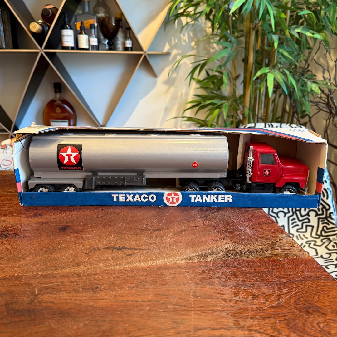 Vintage 1980s ERTL 19.5" Texaco Oil Tanker Truck Toy in Box - # 3343 ...