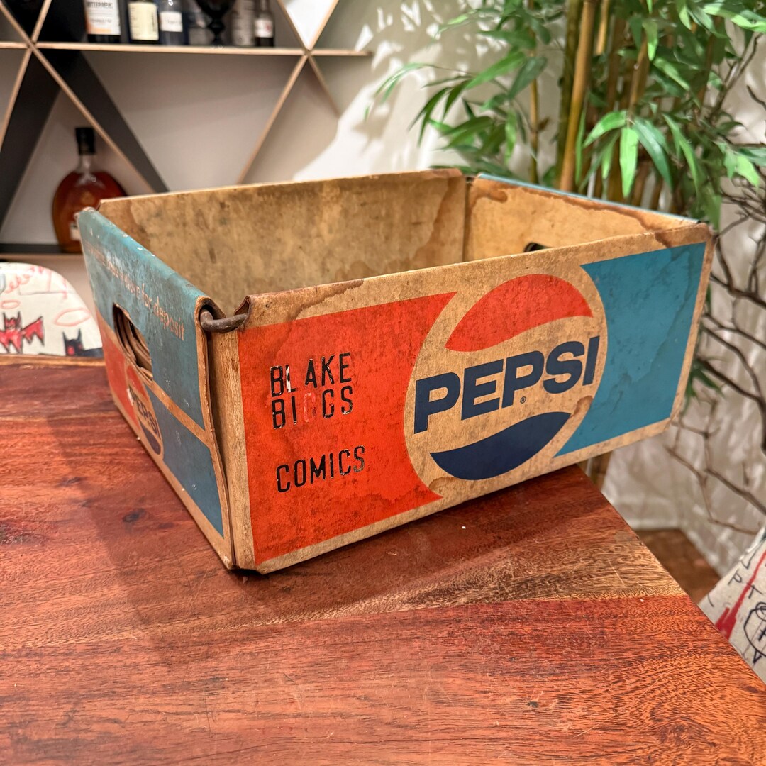 Vintage C. 1972 Pepsi-cola Wax Coated Thick Cardboard Soda Bottle ...