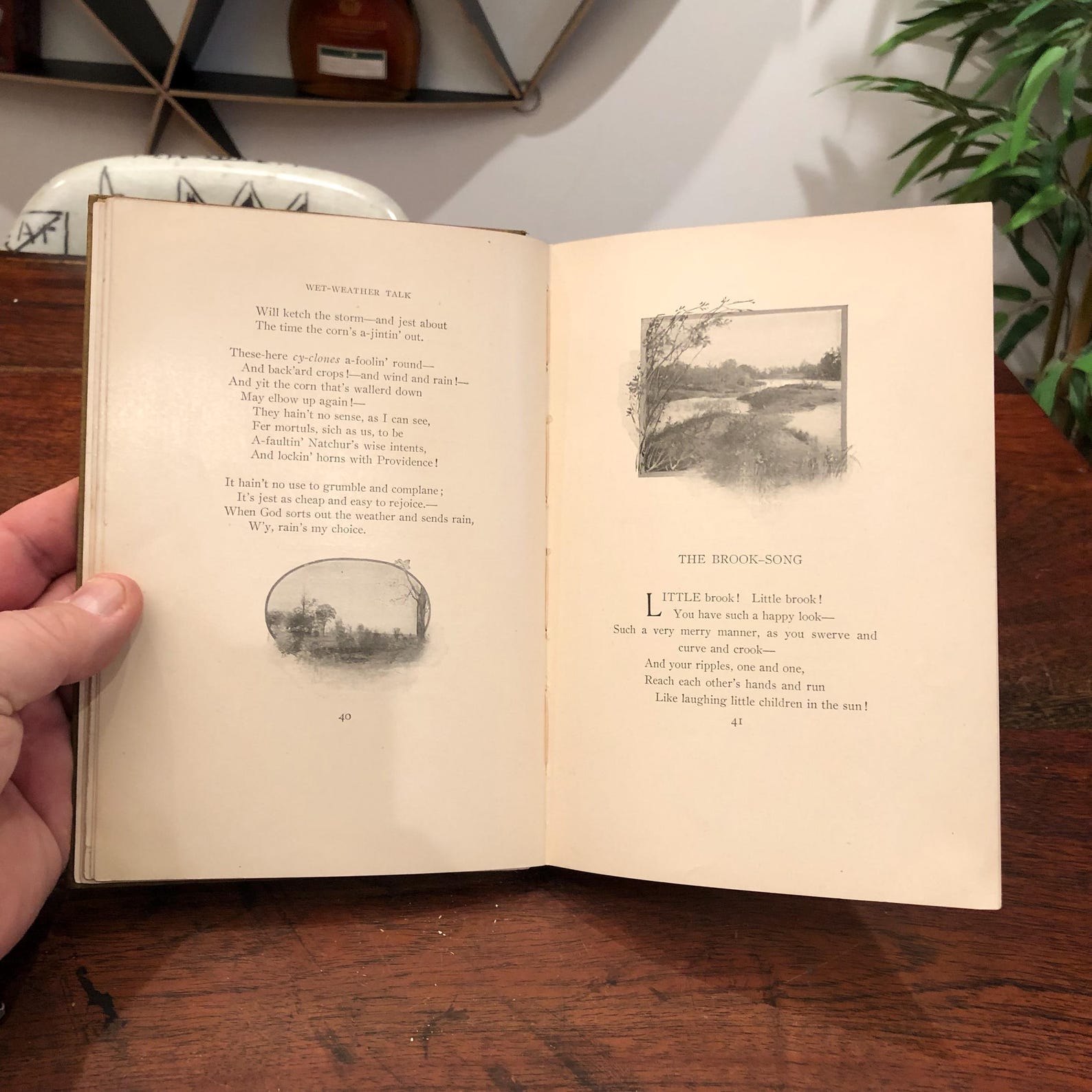 Antique C. 1901 Victorian Riley Farm-rhymes Illustrated Poetry Hardback ...