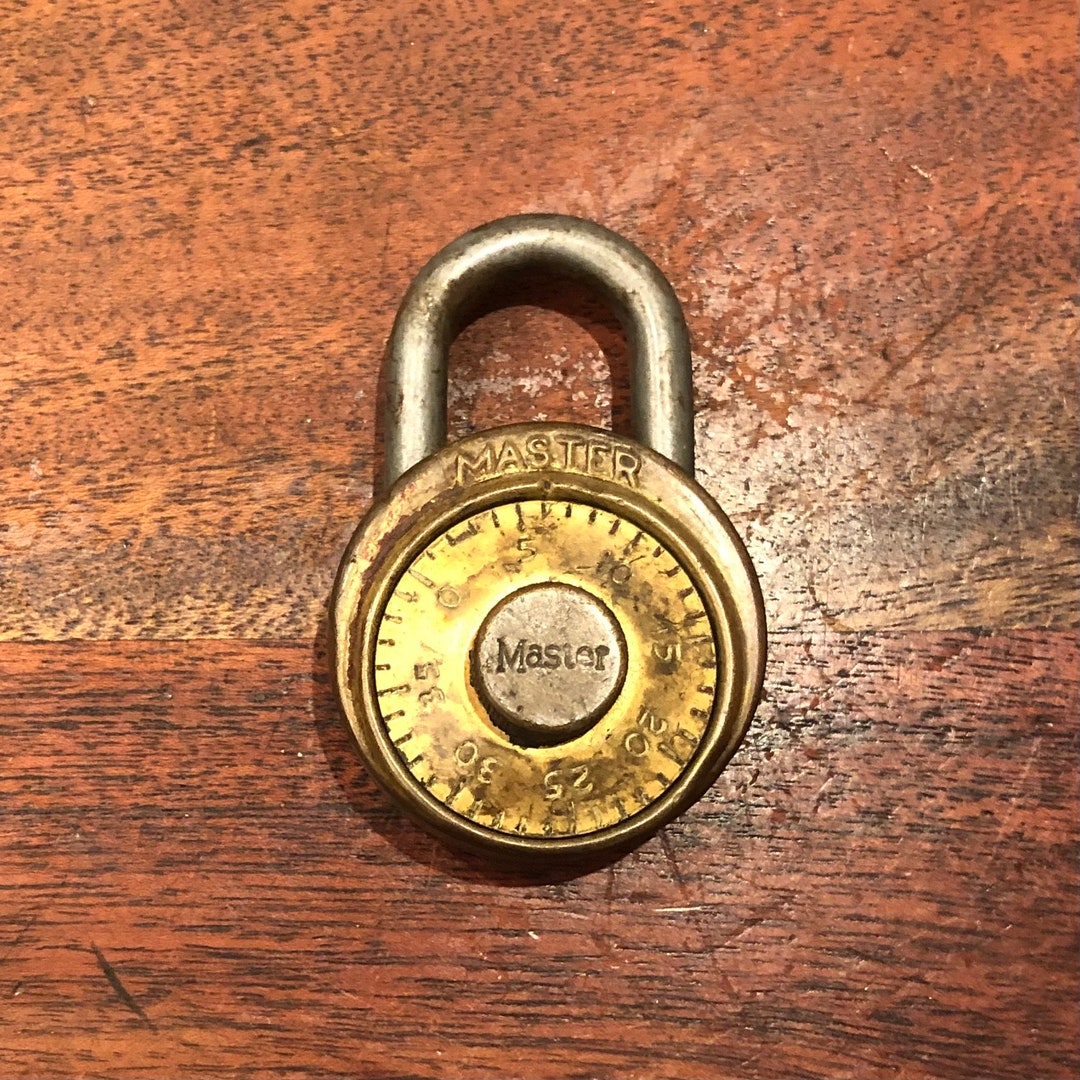 Mid Century Brass & Steel Master Lock Co. - No Combination - Vintage ...
