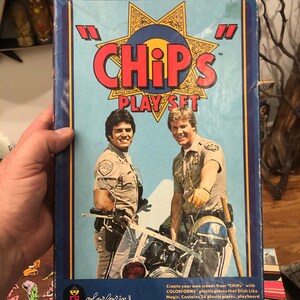 Vintage C. 1981 Chips Colorforms Vinyl Sticker Toy Missing 10 Stickers ...