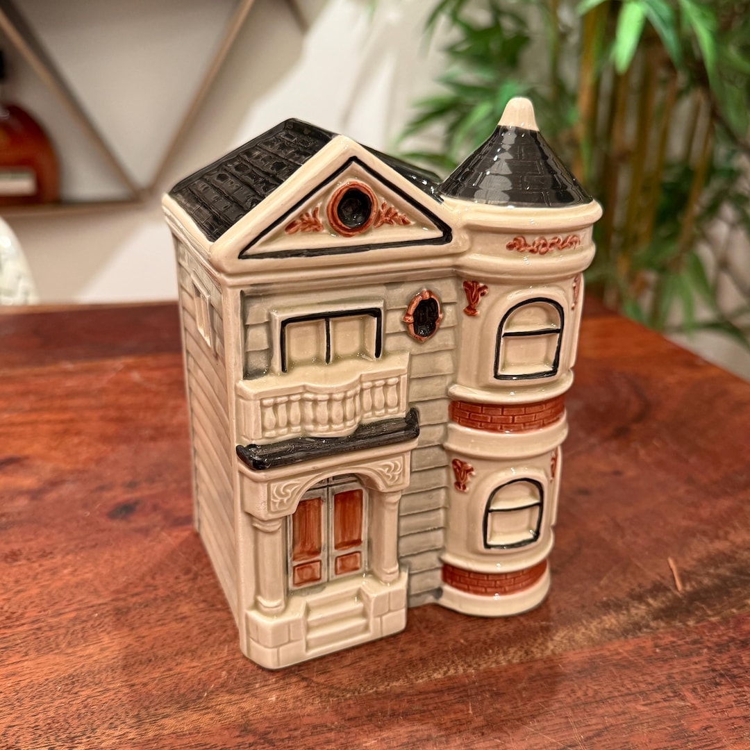 Vintage 1970's OTAGIRI Ceramic Victorian House Shaped Bank - San ...