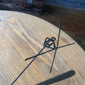 Mid Century Modern Black Wire Helicopter Sculpture 26.5 Long Whirlybird ...