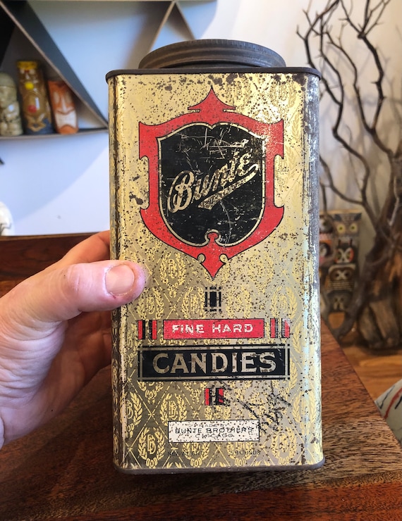 Tin candy containers store