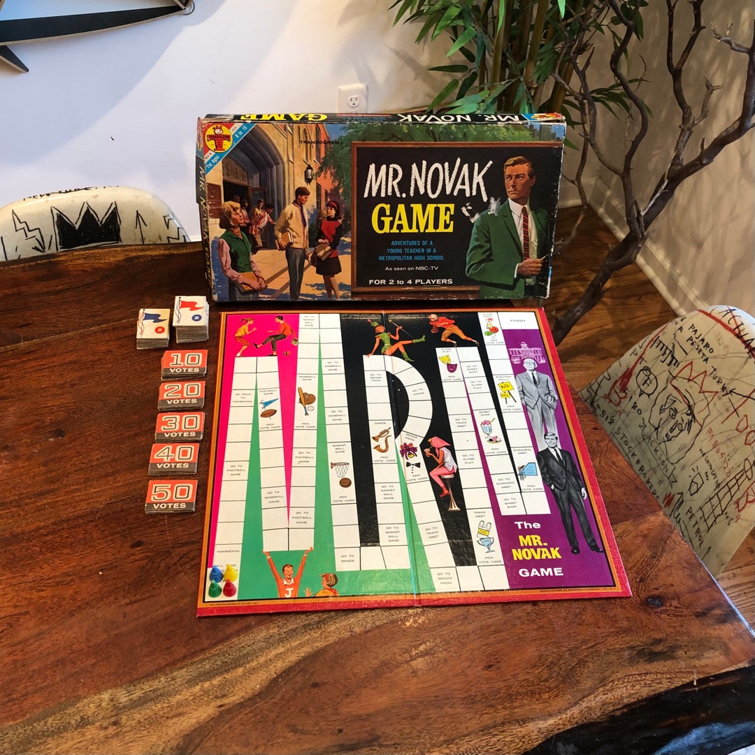 Mid Century C. 1963 Mr. Novak Board Game - Vintage 1960's Game Room ...