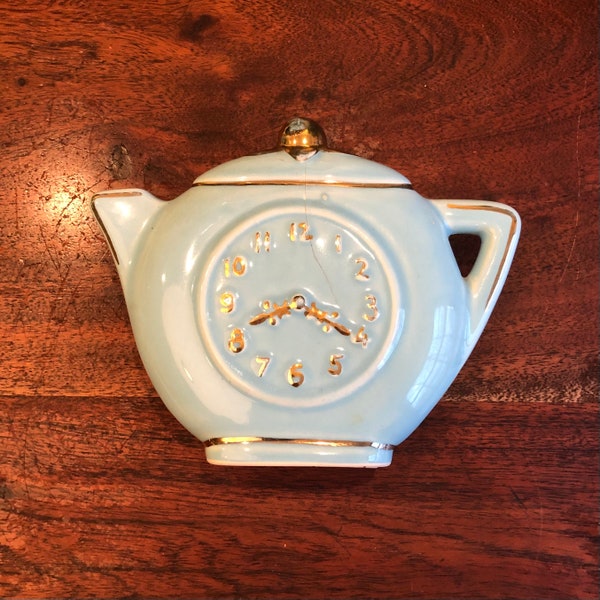 Vintage Teapot Wall Clock - Etsy