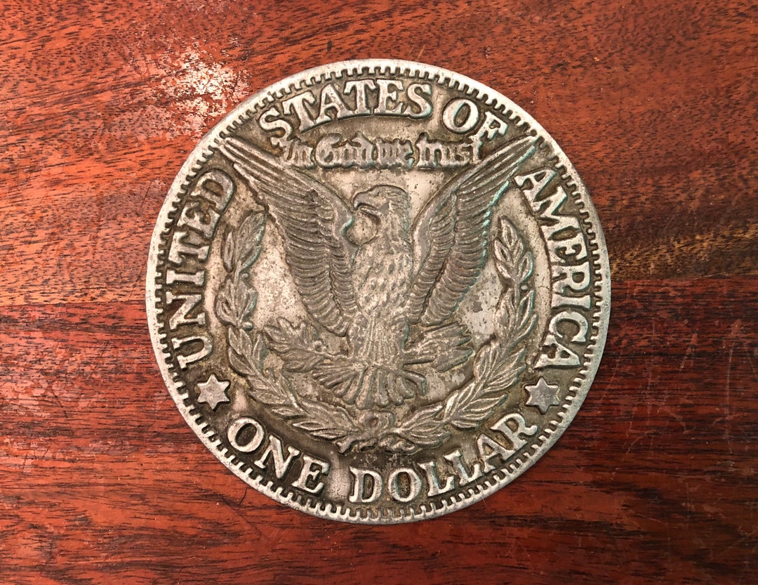 Vintage Metal United State One Dollar Coin Trivet / Coaster - Vintage ...