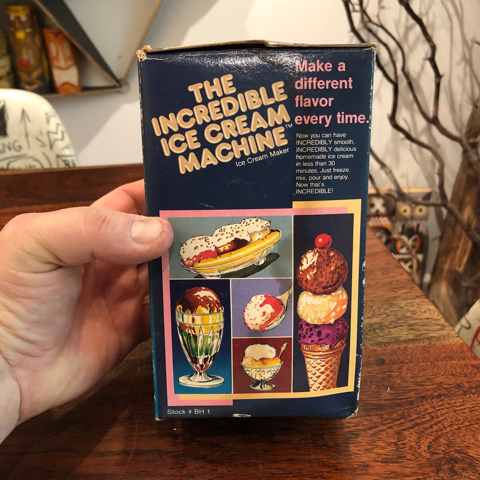 Vintage C. 1986 the Incredible Ice Cream Machine in Box With ...
