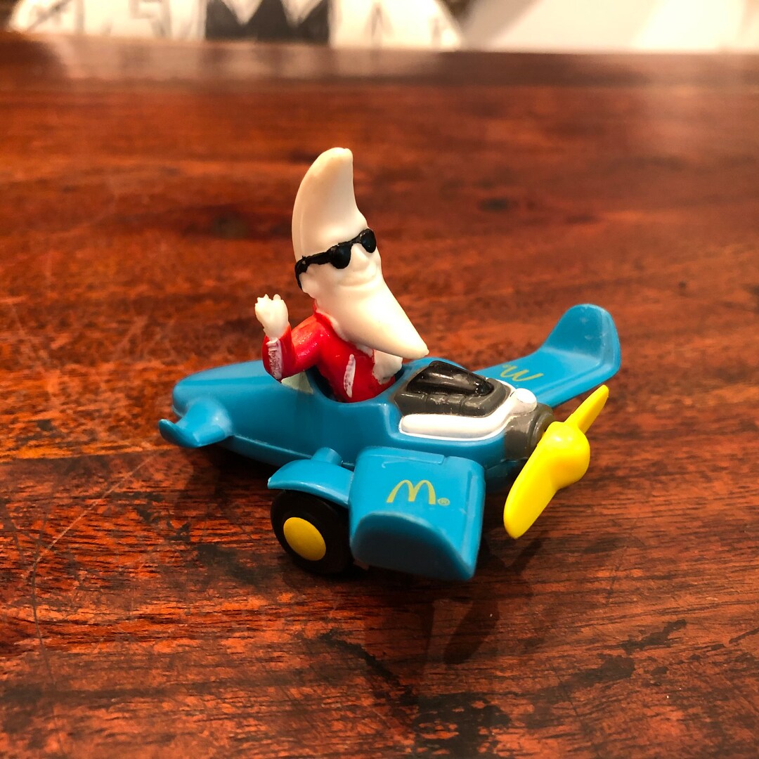 Vintage 1980's Mcdonald's Restaurant Moon Man in Airplane Happy Meal ...