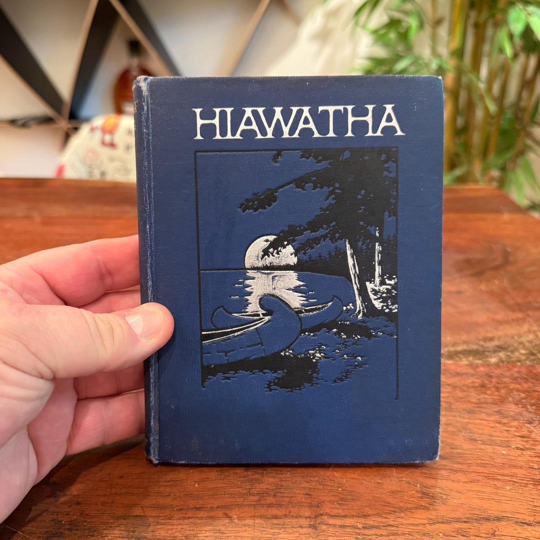 Antique Early 1900's HIAWATHA Illustrated Hardback Book by Henry ...