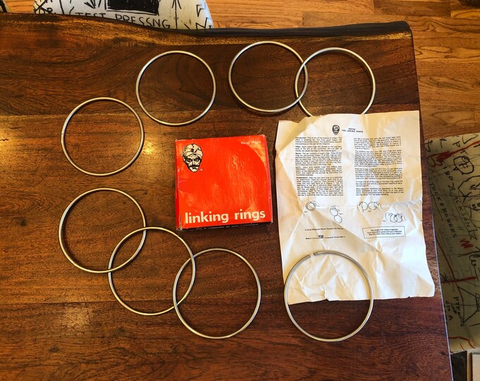 Vintage 1970's Royal Magic Linking Rings in Box With Instructions by ...