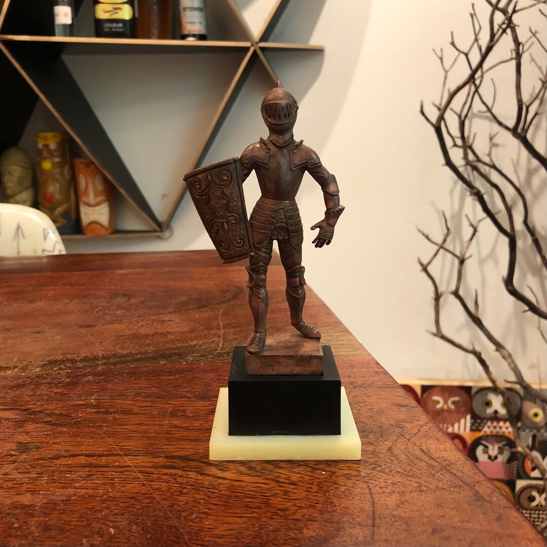 Vintage 1960's Italian Souvenir Plastic Knight in Shining Armor & Sword ...