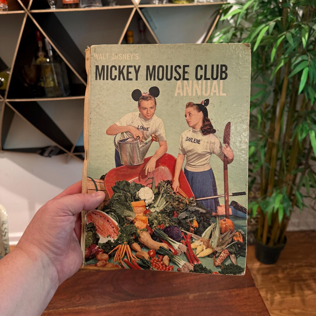 Mid Century C. 1957 Walt Disney's Mickey Mouse Club Annual Hardback ...