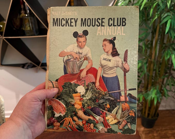 Mid Century C. 1957 Walt Disney's Mickey Mouse Club Annual Hardback ...