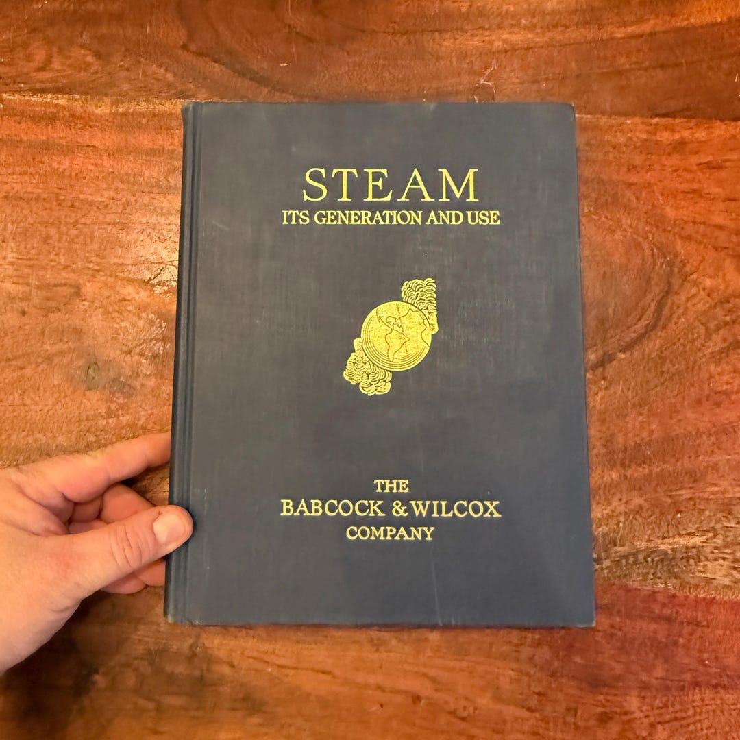 Mid Century C. 1963 STEAM Its Generation and Use Technology Hardback ...