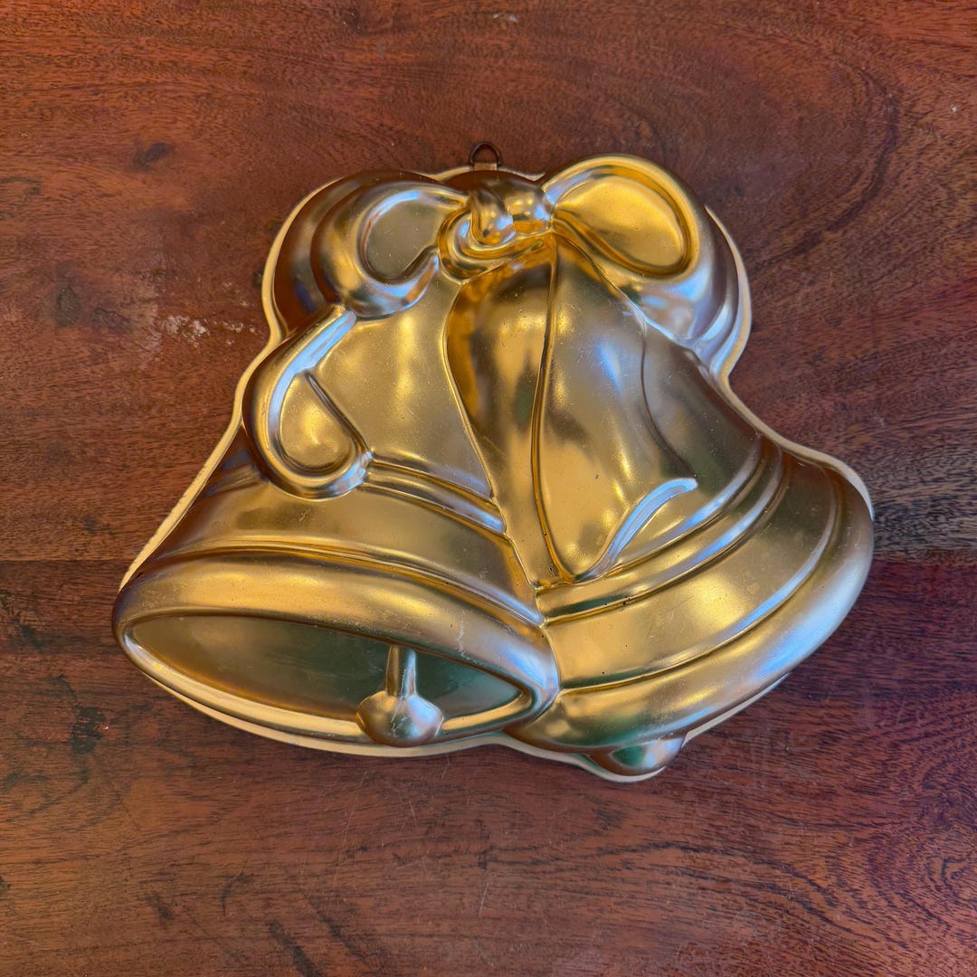 Mid Century Light Copper Colored Aluminum Christmas Bells / Wedding ...