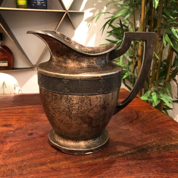 Silver Plate Pitcher - Etsy