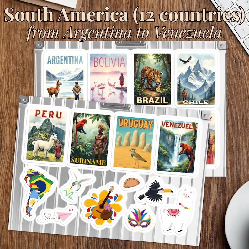 All Countries in the World Travel Passport Stickers | 197 Countries ...