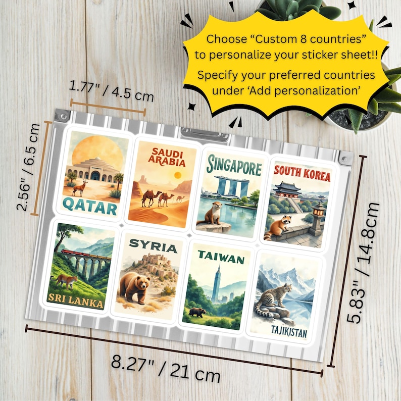 All Countries in the World Travel Passport Stickers | 197 Countries ...