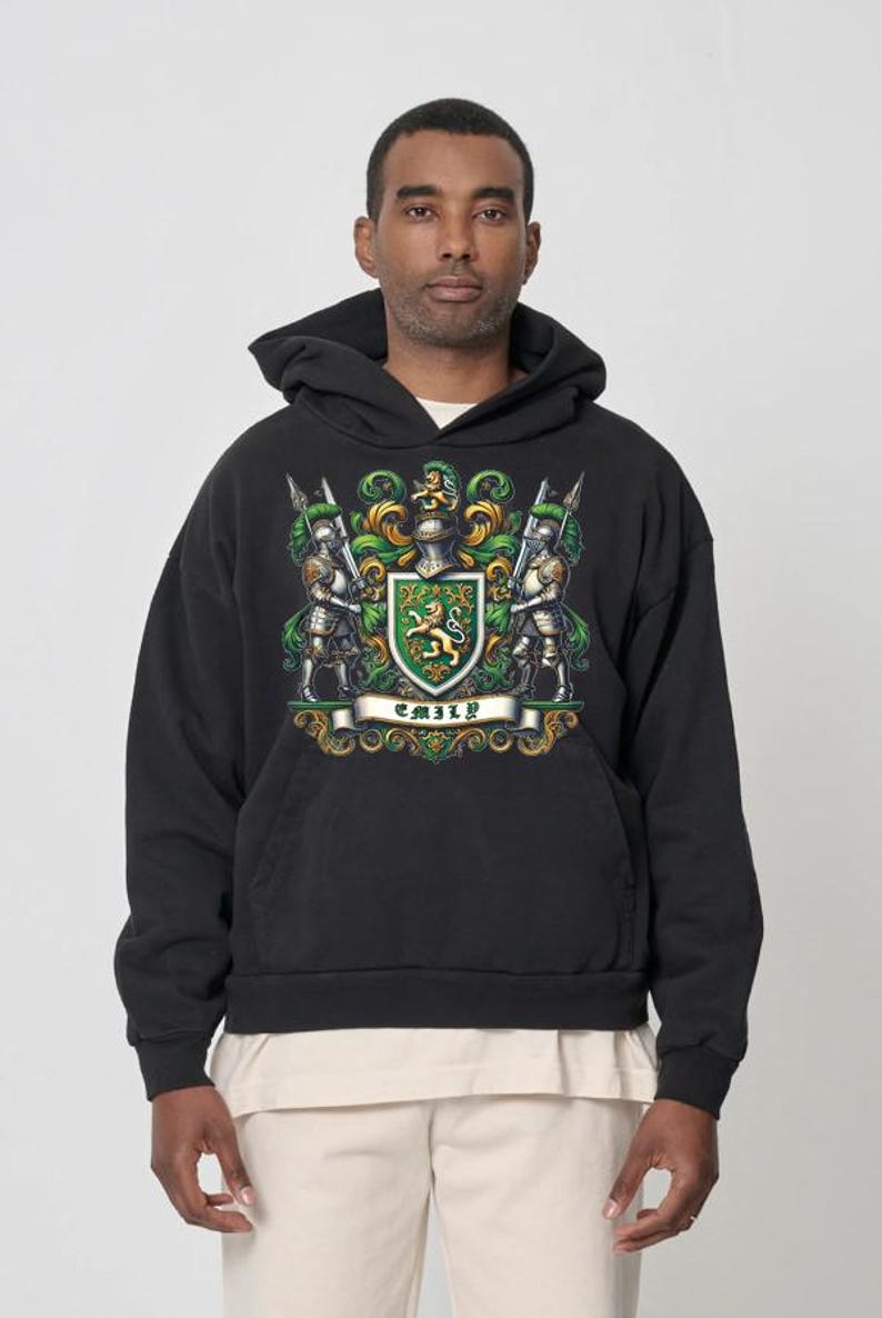 Personalized Family Crest Art, Custom Heraldic Emblem, Unique Coat of ...