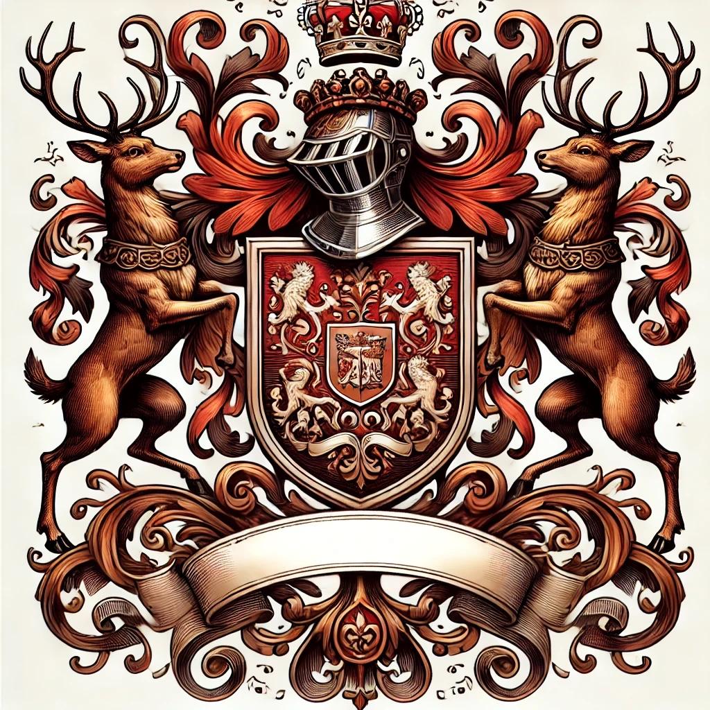 Personalized Family Crest Art, Custom Heraldic Emblem, Unique Coat of ...