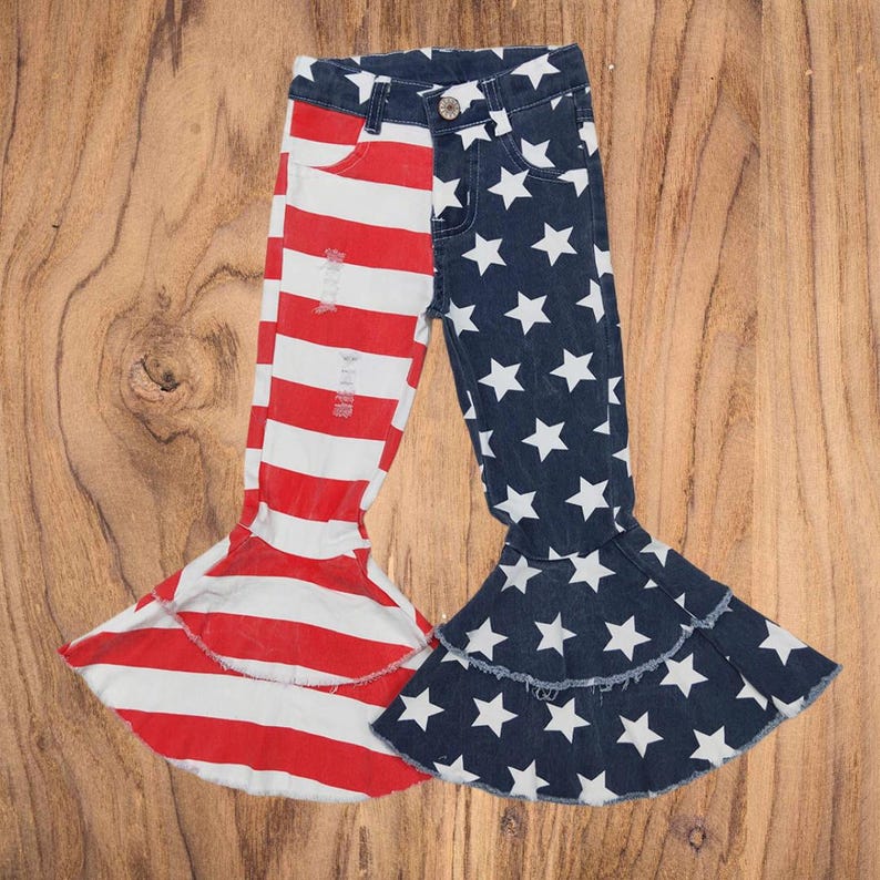 American Flag Jeans - Etsy