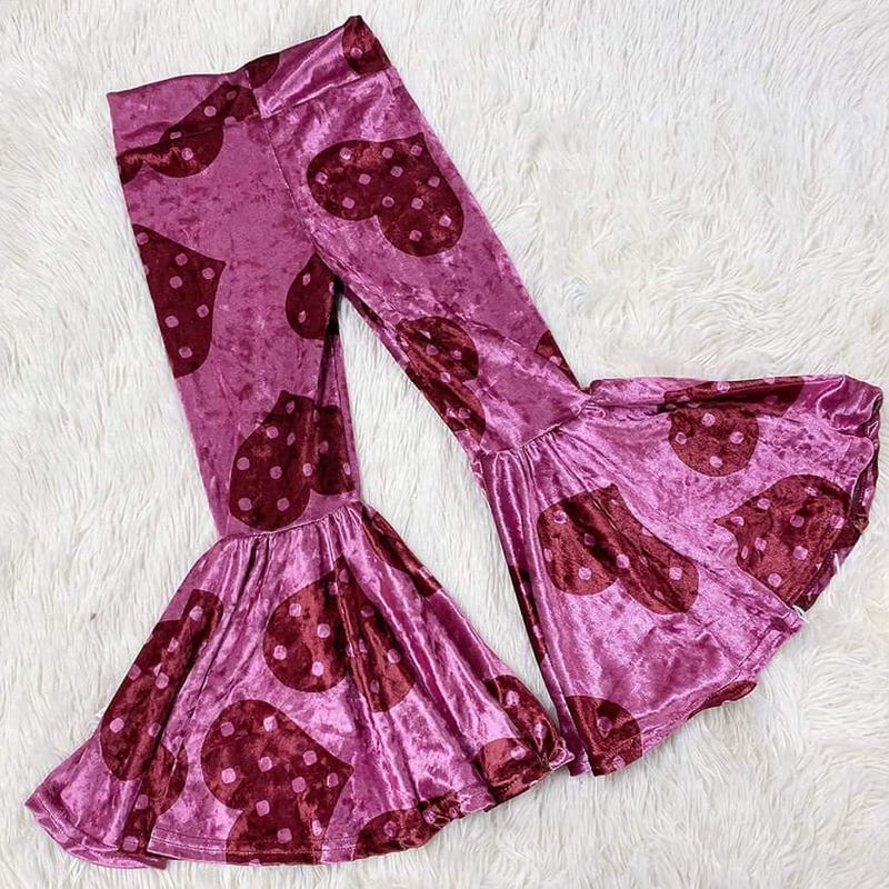 Velvet Bell Bottoms - Etsy