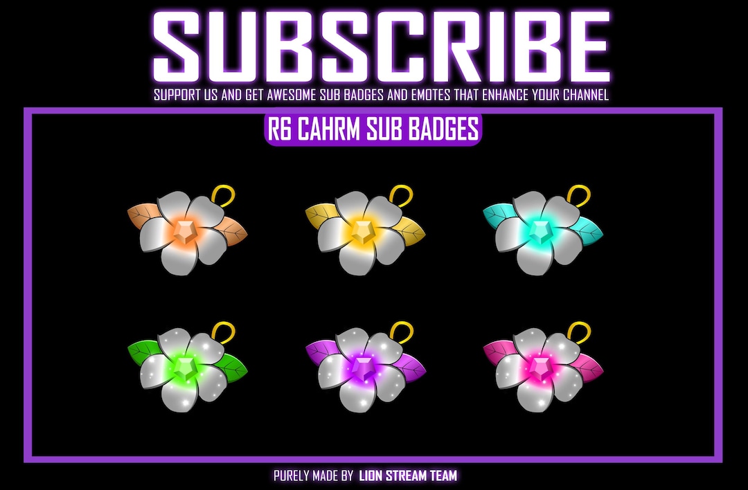 Ember Rise Ranked Seasonal Charms Twitch Sub Badges/ Rainbow Six Siege ...