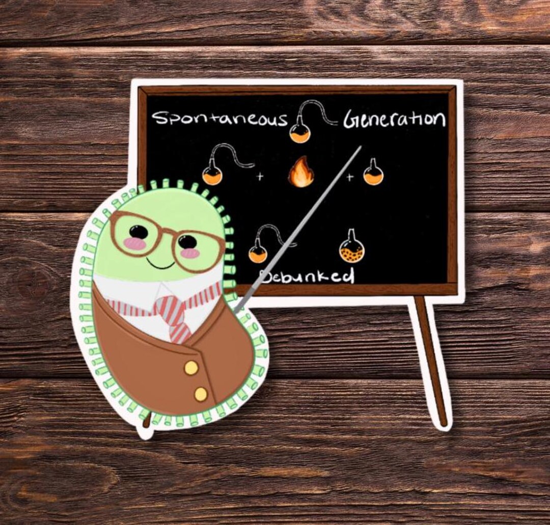 Germ Theory, Cute Science Sticker, Vinyl, STEM, Laptop/water Bottle ...