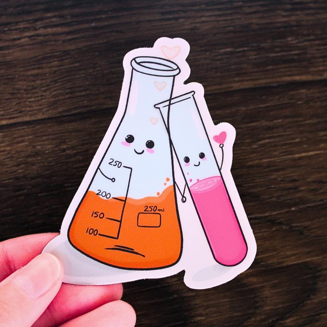 Cute Science Sticker, Chemistry, Vinyl, STEM, Laptop/water Bottle Decal ...
