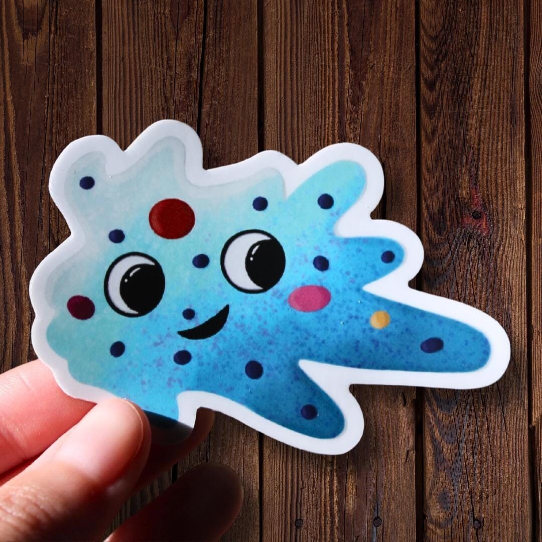 Cute Science Sticker, Amoeba, Vinyl, STEM, Laptop/water Bottle Decal ...