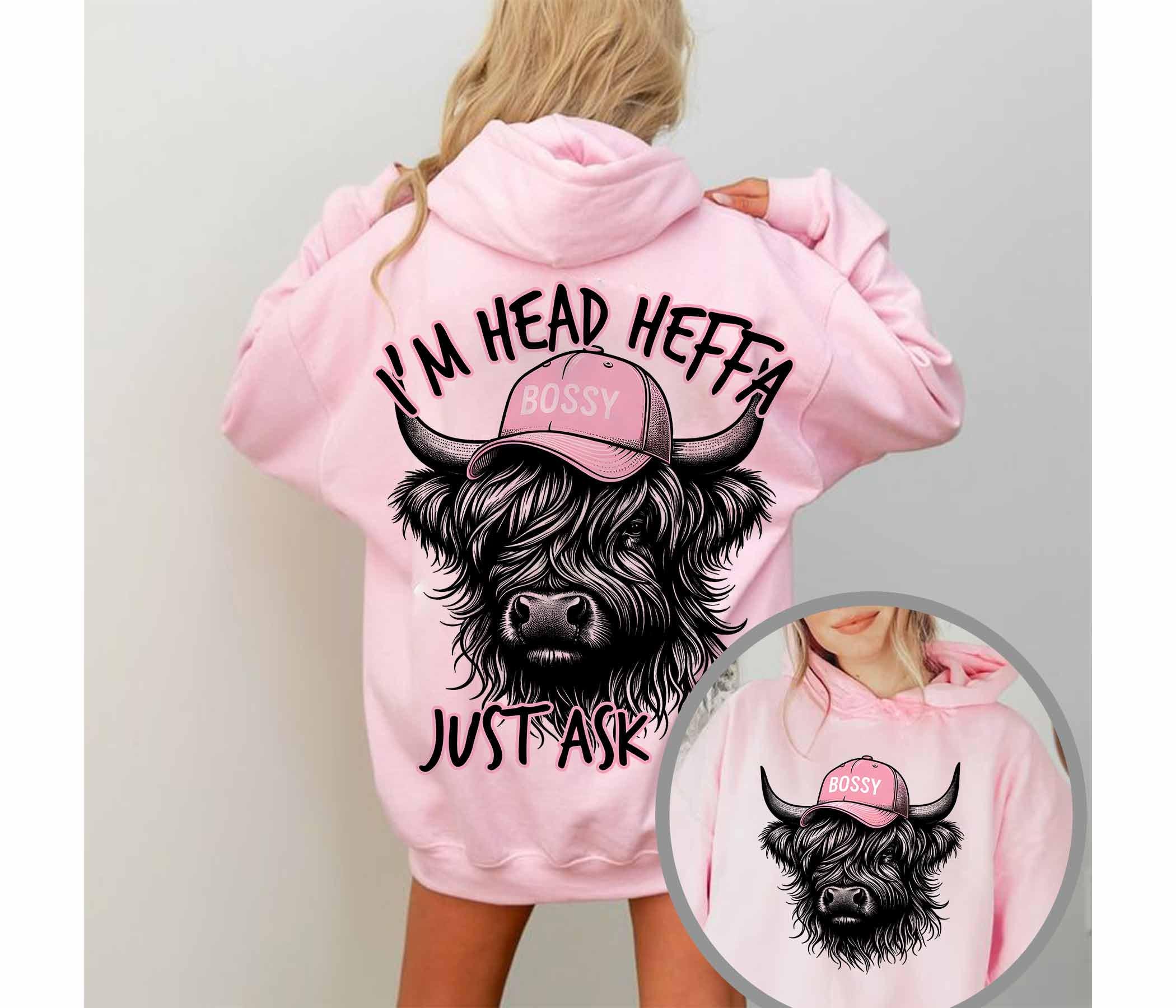 Highland Cow PNG, Bossy Girl Shirt, Country Girl, Trendy Western Shirt ...
