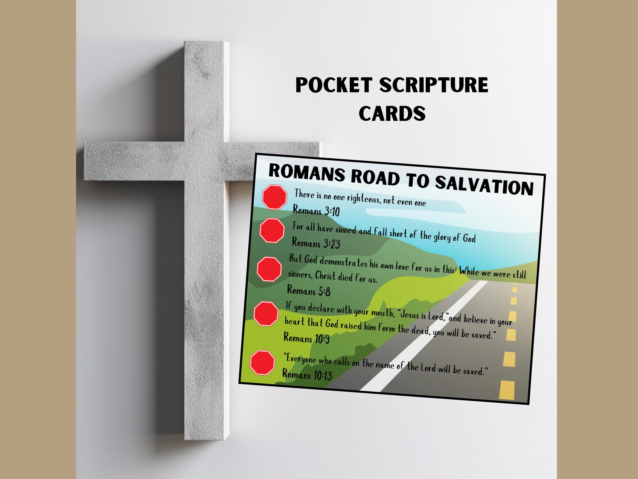 Romans Road to Salvation, a Pocket Guide - Etsy