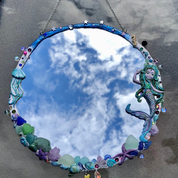Mermaid Mirror - Etsy