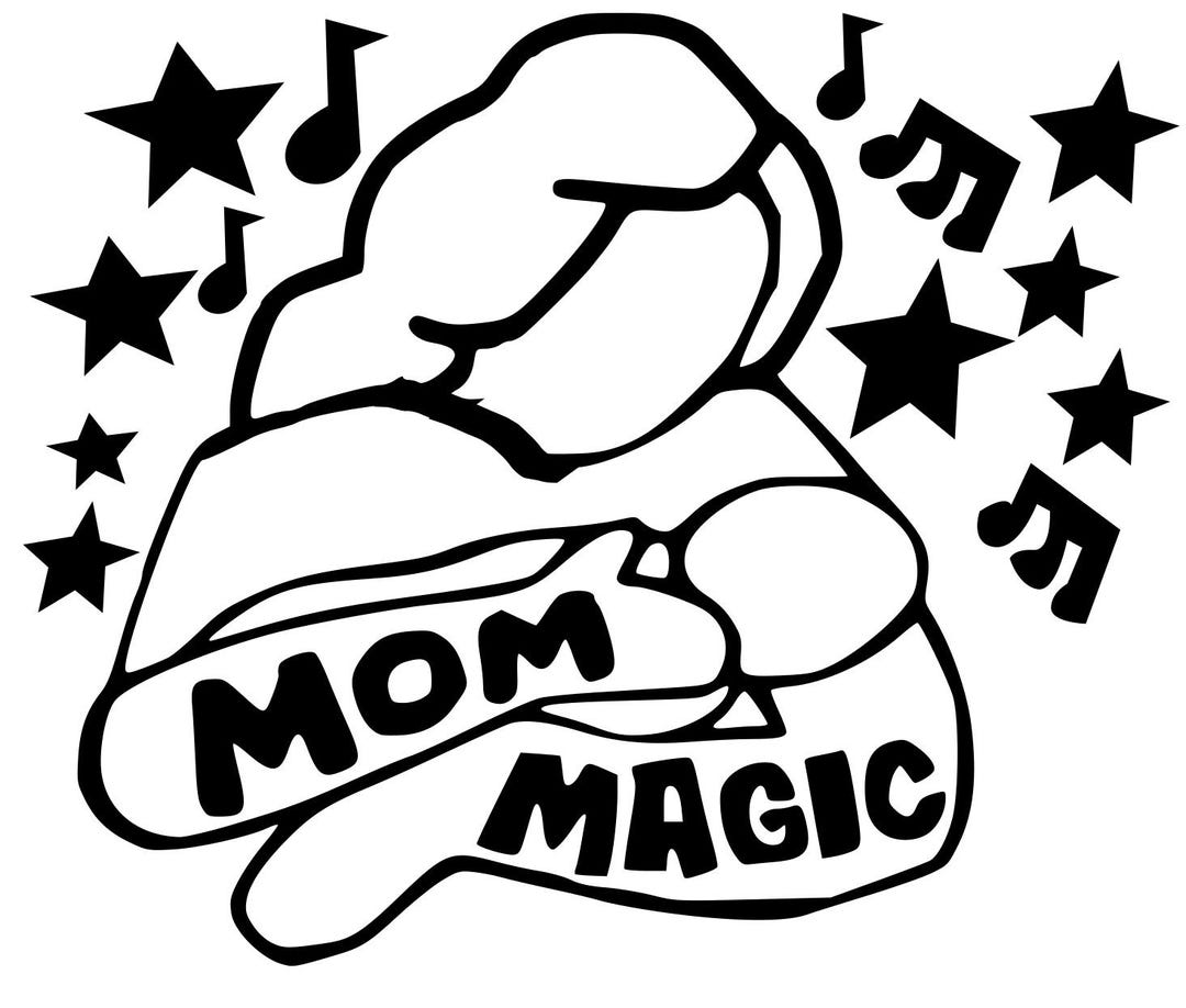 Mom Magic Digital Download Printable Art for Stickers, Cards, Crafts ...