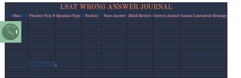 Study Schedule and Tracker | LSAT Exam Automated Google Sheet Template ...