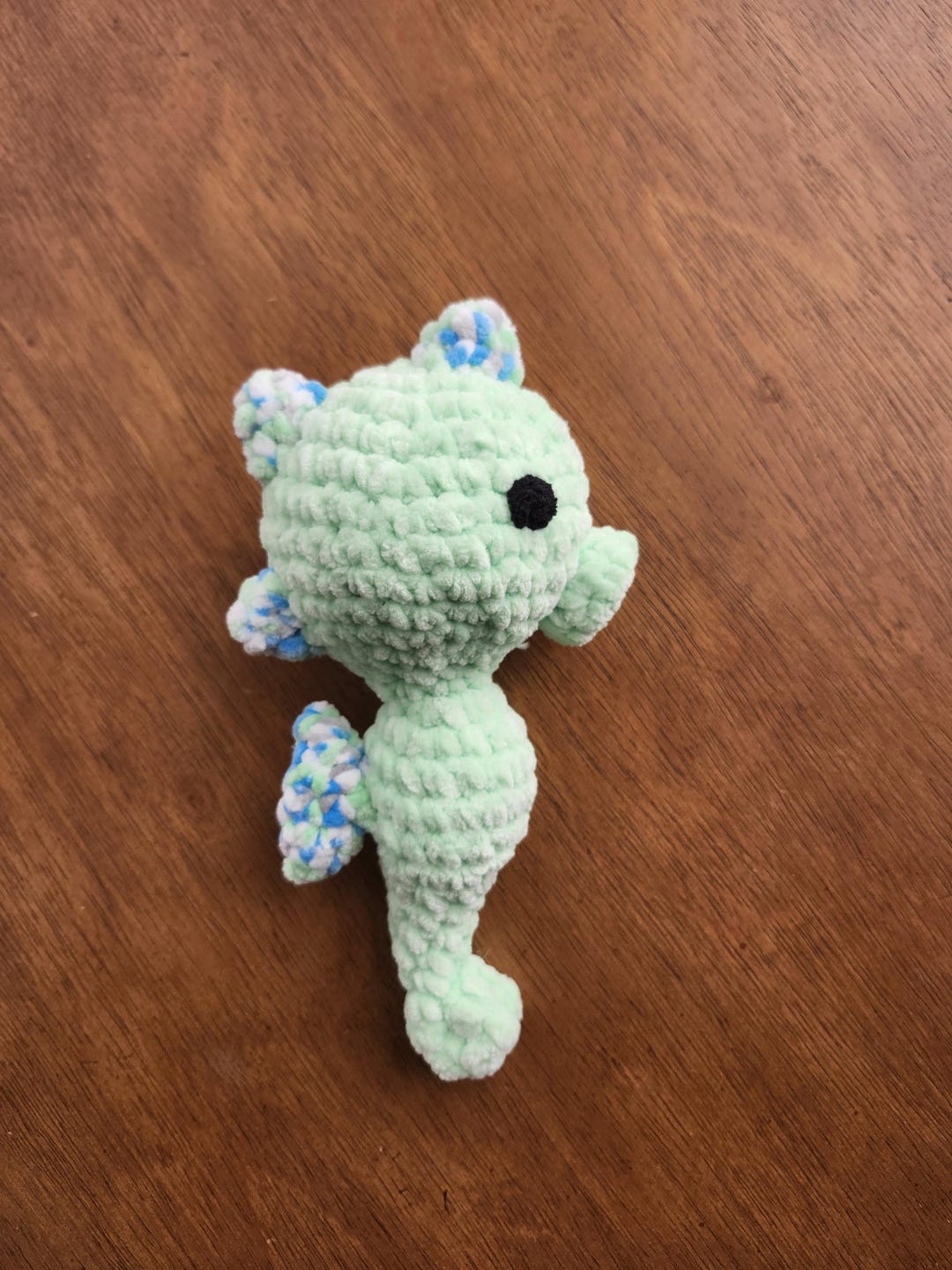 Handmade Pastel Seahorse Stuffed Animal, NO Plastic Eyes! Crochet ...