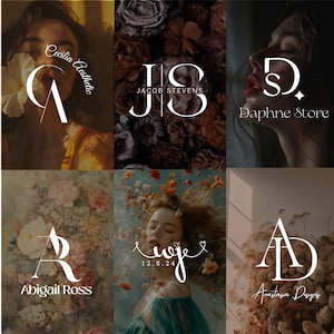 Custom Initial Logo Design: Hand-drawn Monogram Branding - Etsy