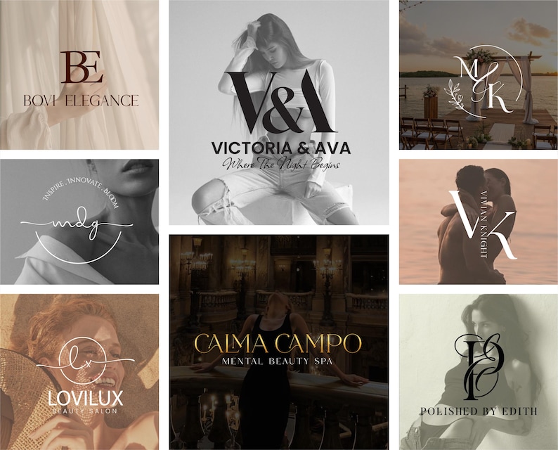 Minimalist Initial Logo Design | Elegant Monogram Logo | Boutique ...
