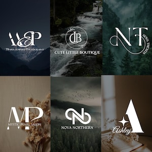 Custom Initial Logo Design: Hand-drawn Monogram Branding - Etsy