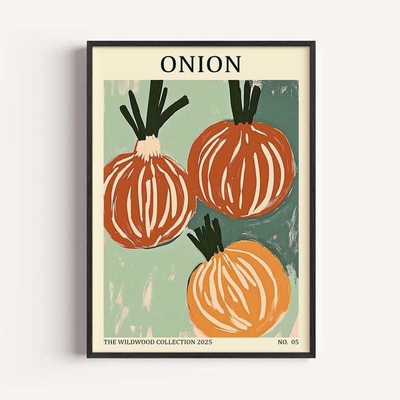 Onion Print - Etsy