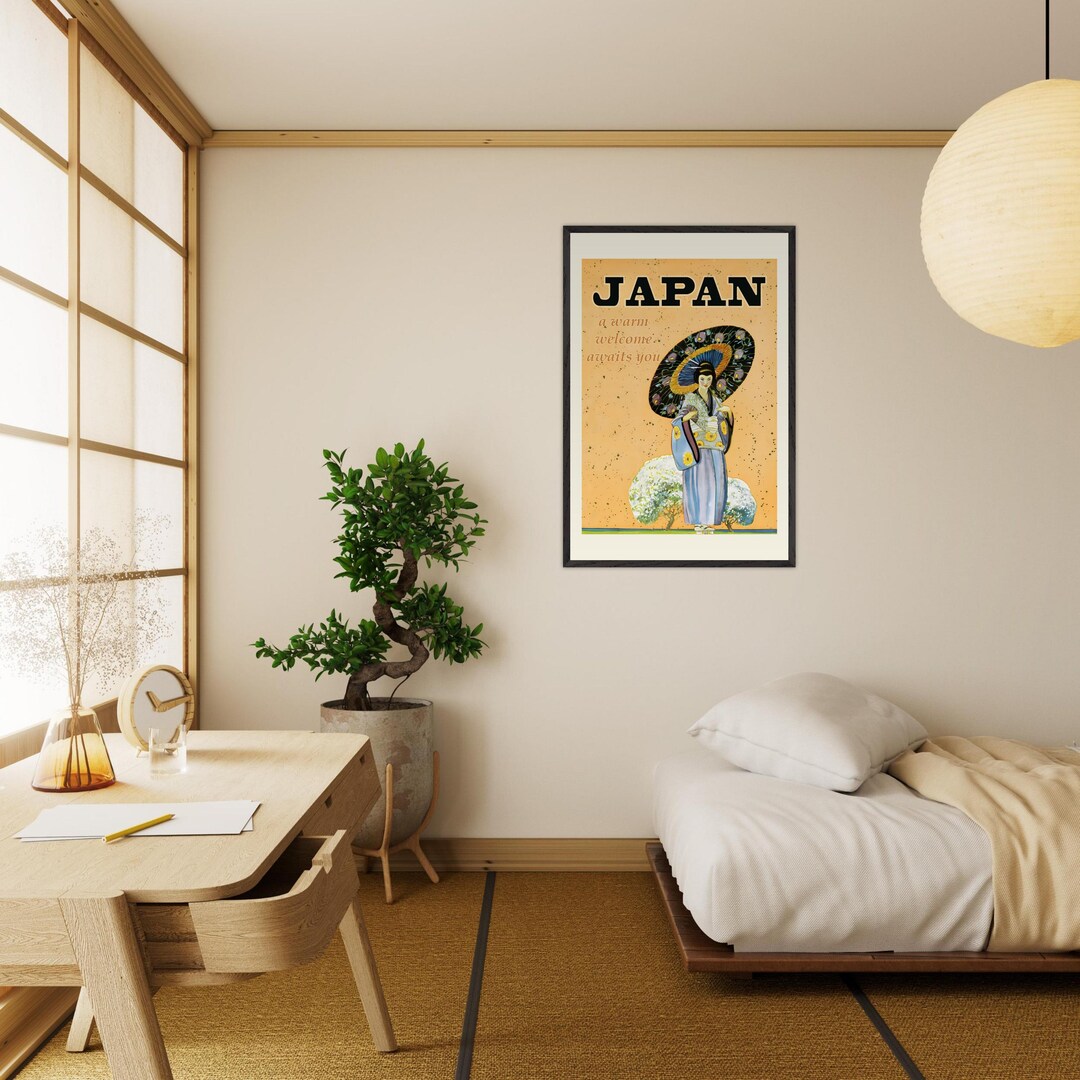 Vintage Poster, Japan Geisha Travel Poster. Digital Download. Retro ...