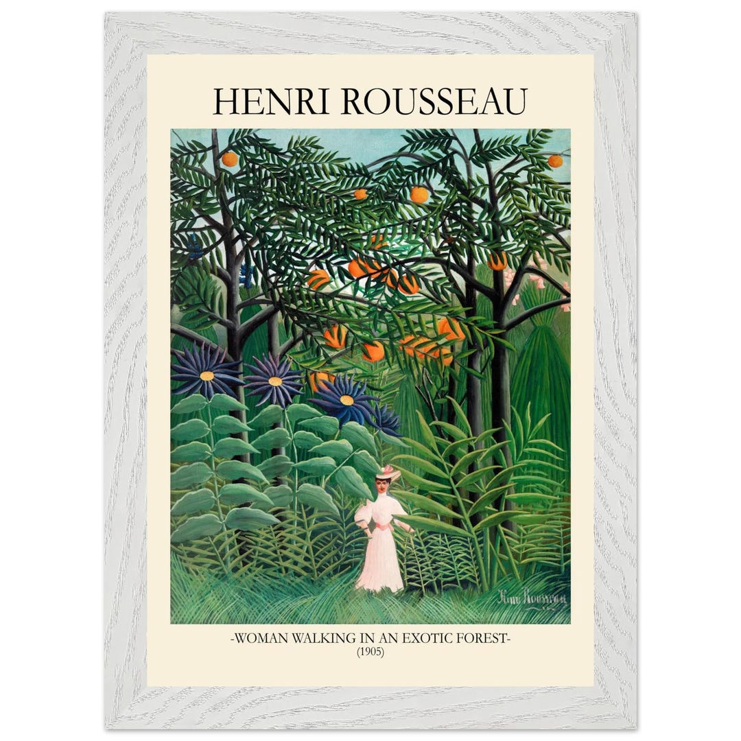 Henri Rousseau Jungle Print | Tropical Art Nouveau Museum Poster - Etsy